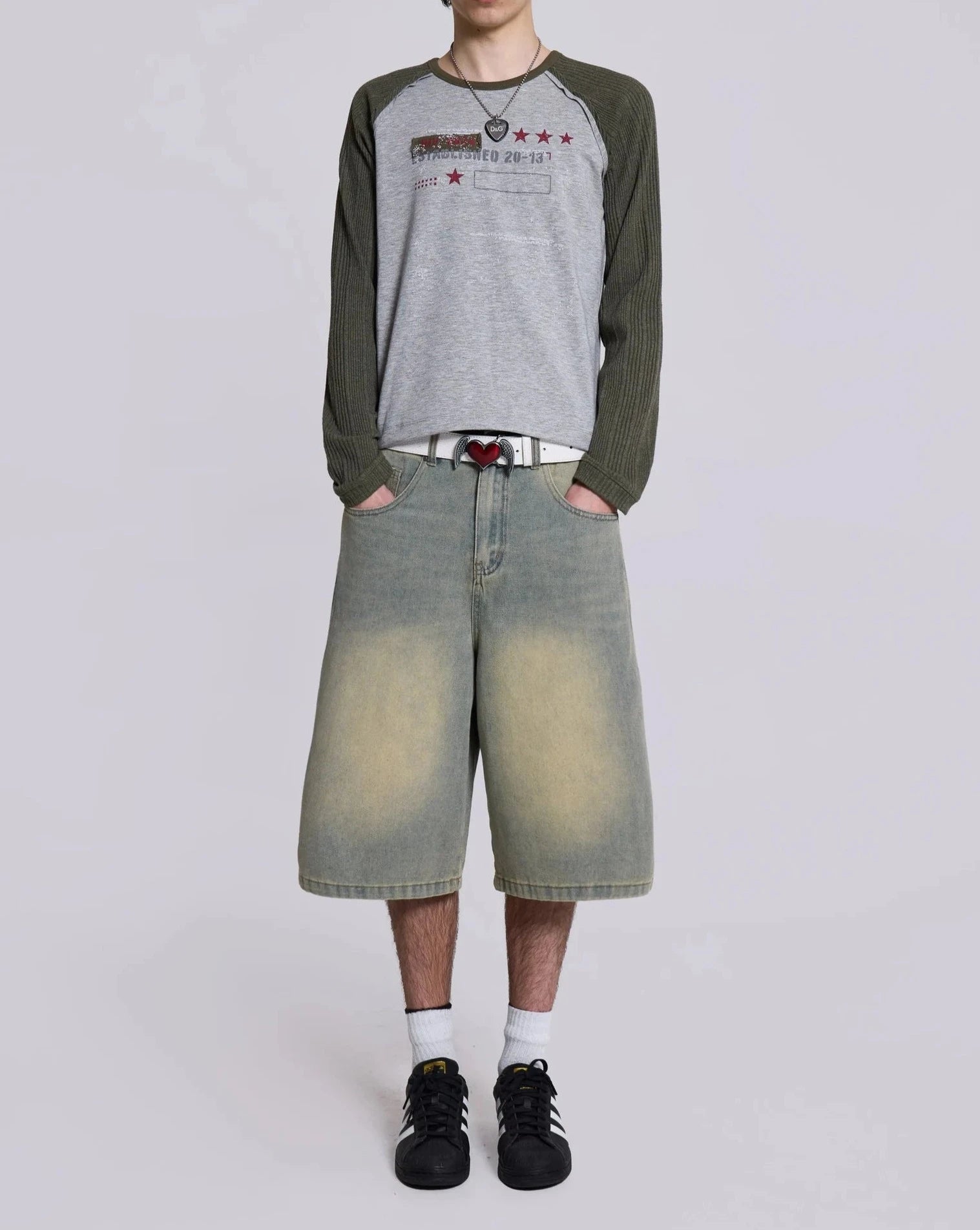 {M.Lu} Jaded London Light Wash Shorts – M.Lu Studios